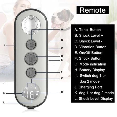 Extra Remote - Houndware HW777 Rechargeable Remote Dog Training Collar ...